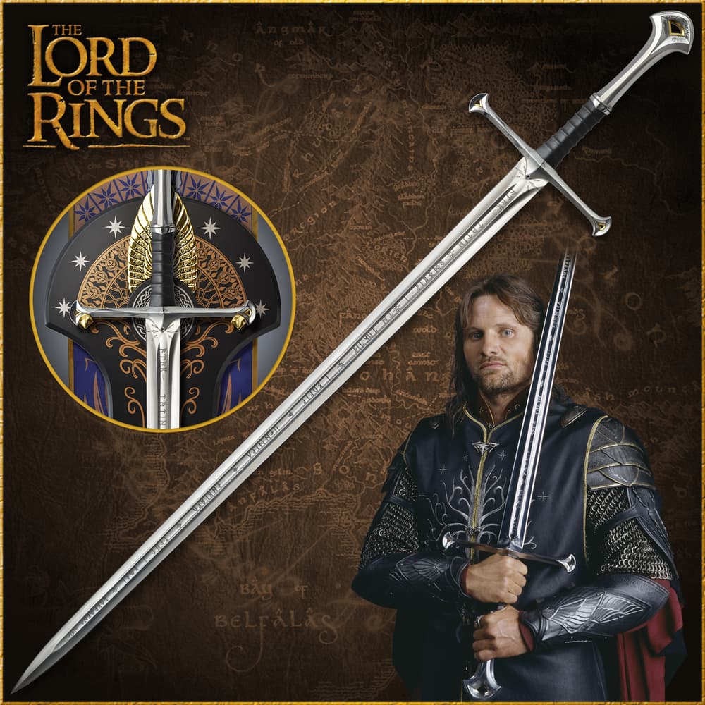 Anduril Sword Museum Collection Replica - Authentic Lord of the Rings ...