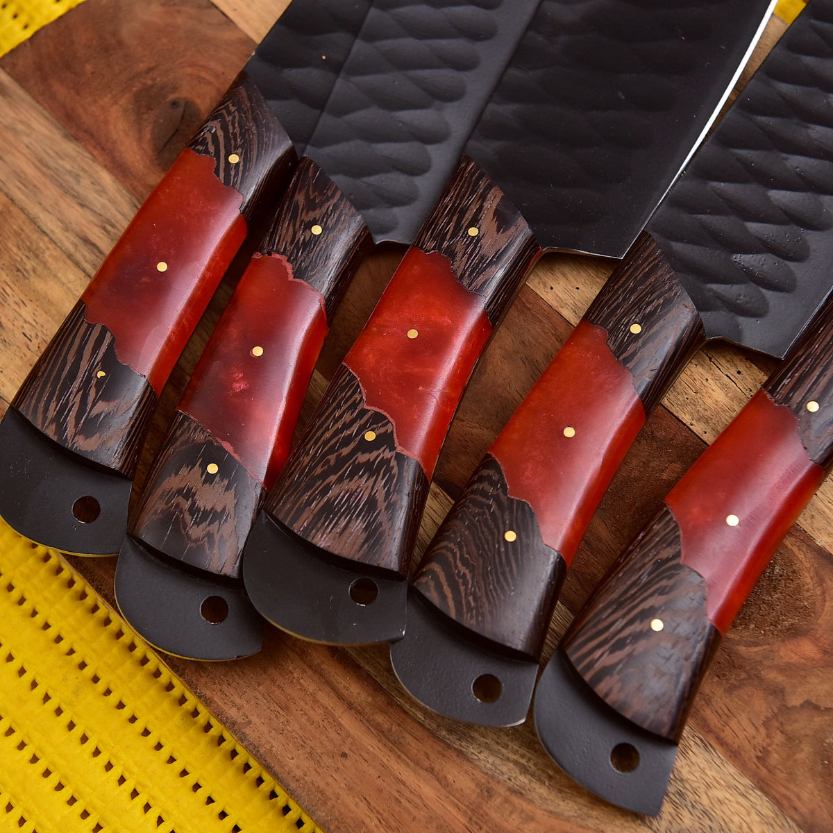 Top Quality Chef Knife and Paring Knife Set – Handmade Carbon Steel Ki ...