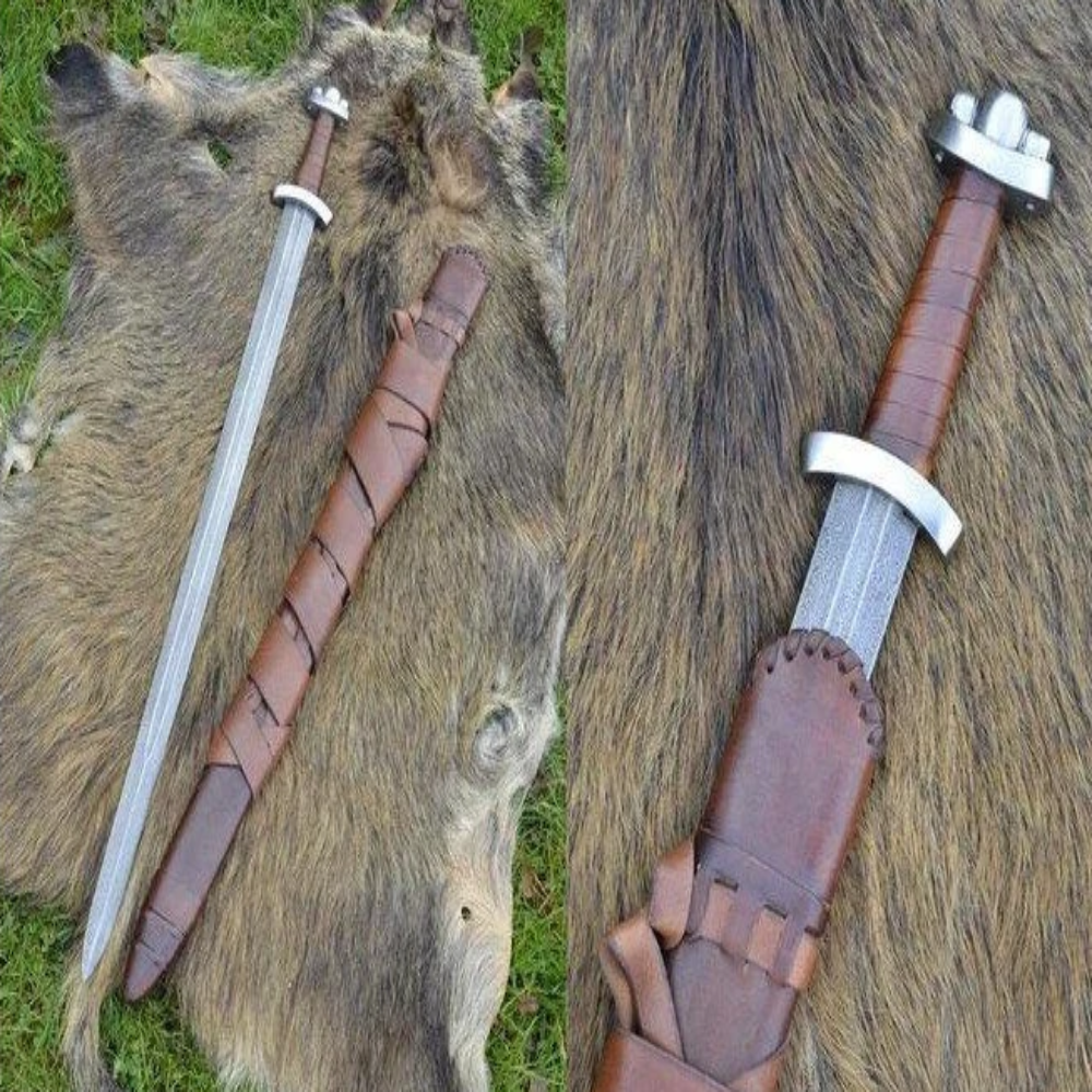 GodFred Early Viking 10th Century Damascus Sword, Exhibition Battle Sw ...
